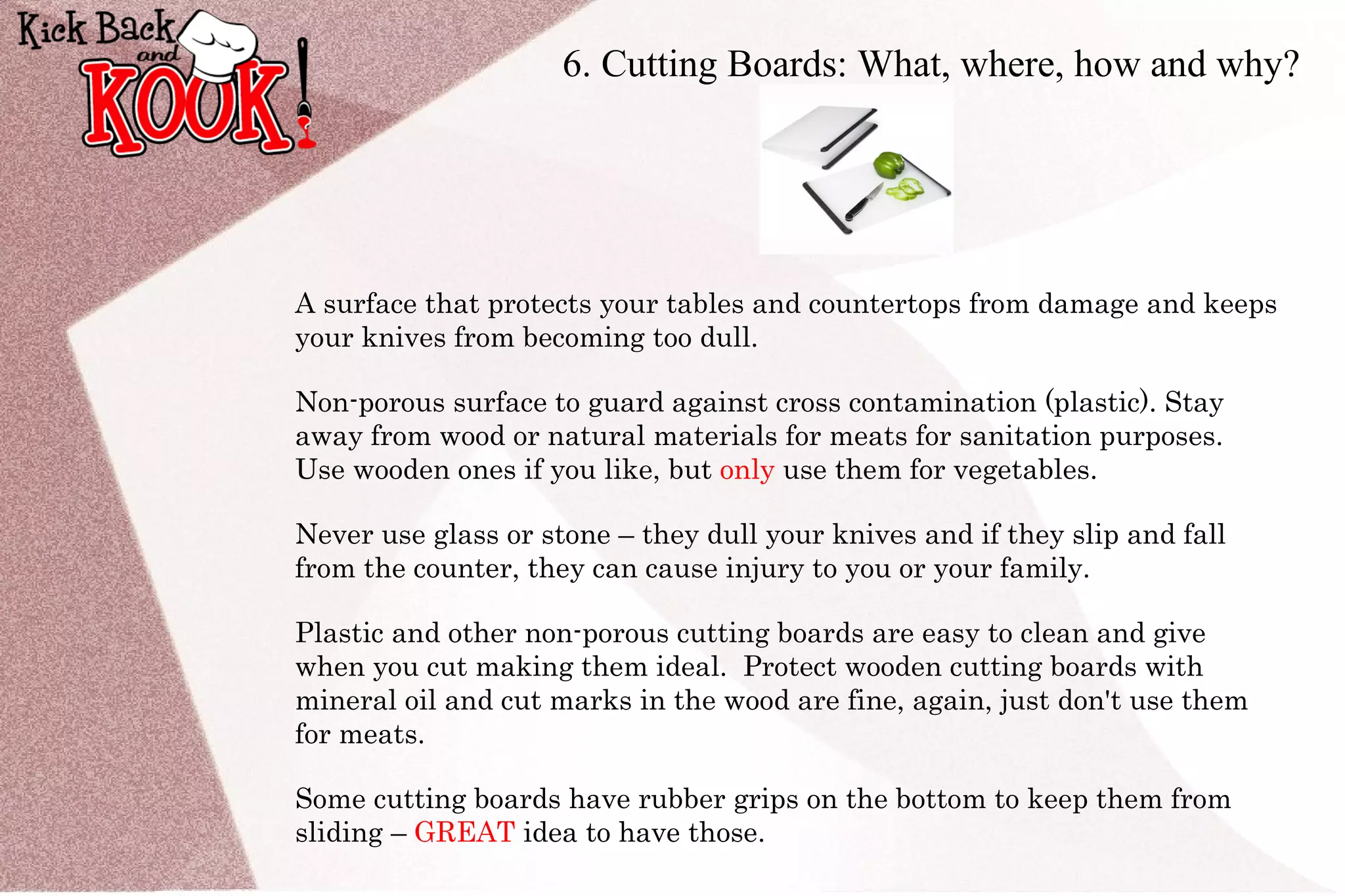 Knife Skills. Kitchen Safety And Simpler Cooking | PPT