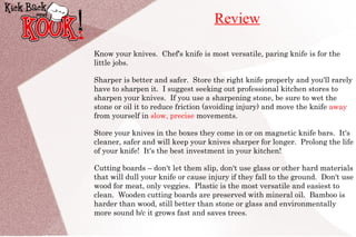 Knife Skills. Kitchen Safety And Simpler Cooking | PPT