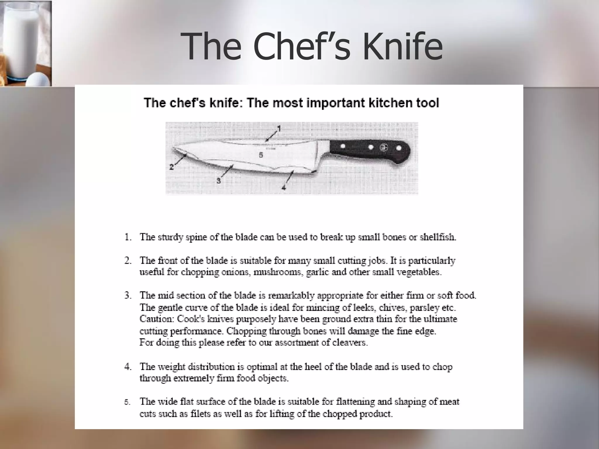 Knife skills powerpoint | PDF