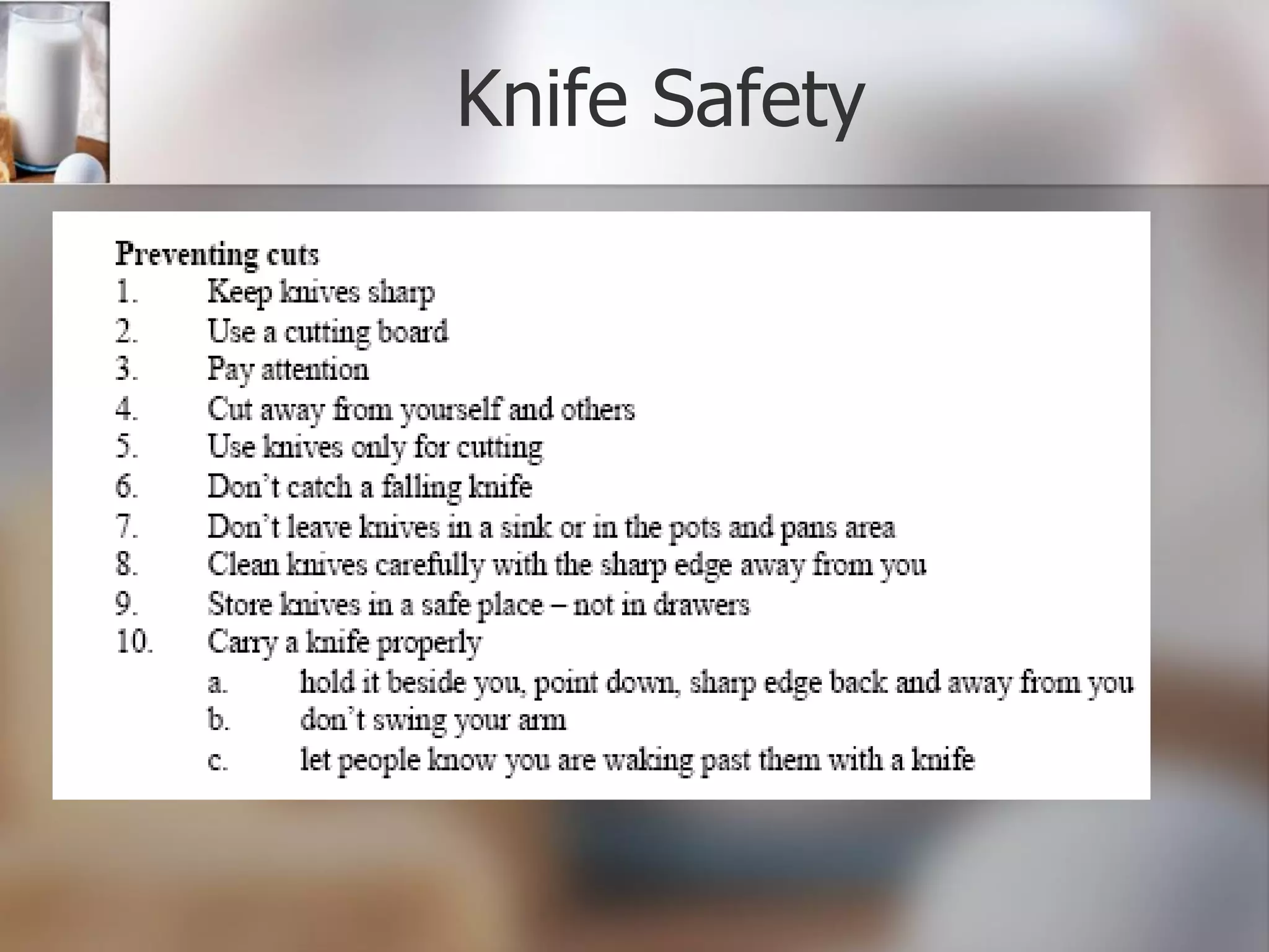 Knife skills powerpoint | PDF
