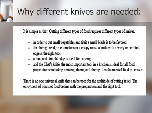 Knife skills powerpoint | PDF