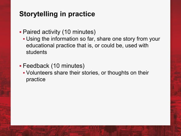 Using storytelling in learning and teaching | PDF | Education
