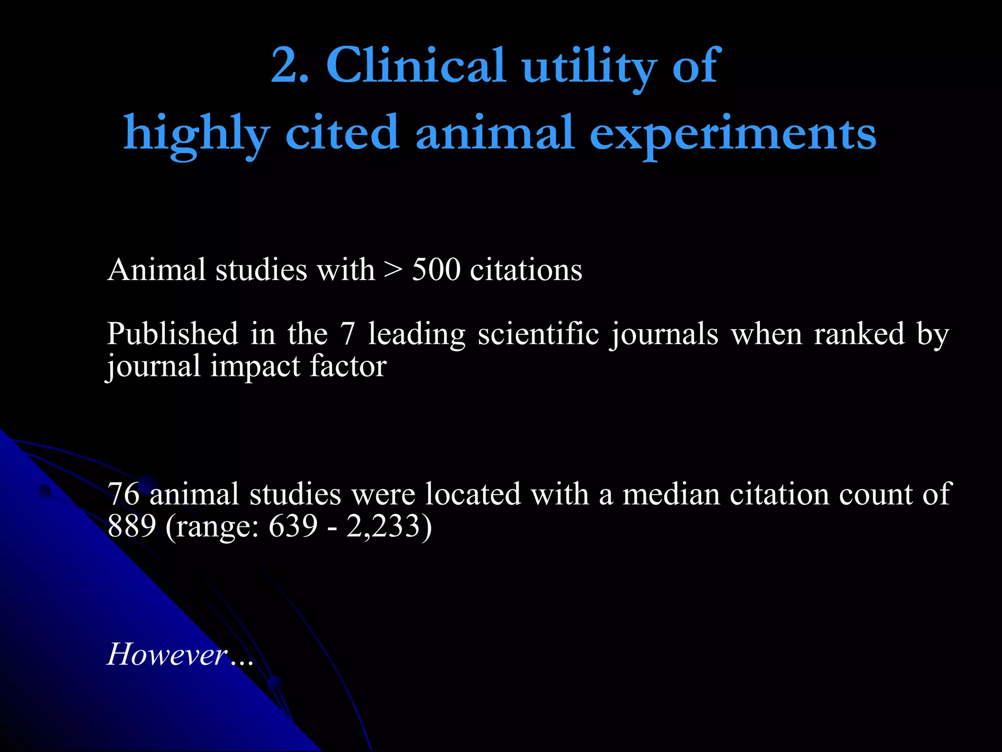 Animal Experiments and Alternatives | PPT
