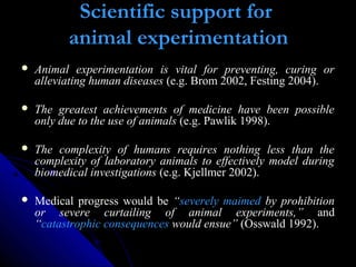 Animal Experiments and Alternatives | PPT