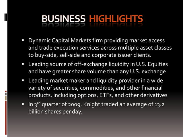 Knight Capital Presentation | PPT