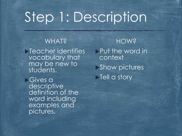 Marzano's 6 Steps for Building Academic Vocabulary | PPTX