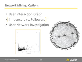 Knime customer intelligence on social media: Text Analytics vs. Network Mining | PPT