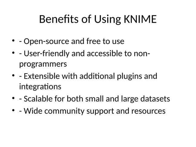 KNIME_Overview_Presentation data mining tools | PPTX