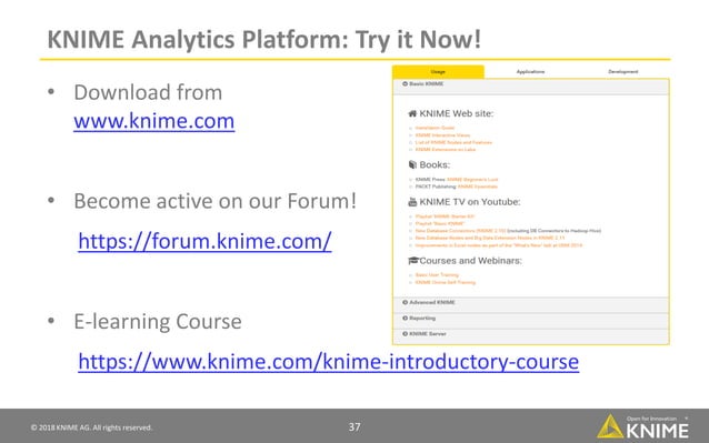 KNIME Software Overview | PDF