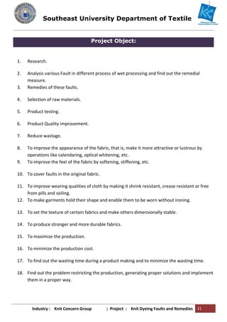 Knit dyeing faults and remedies | PDF