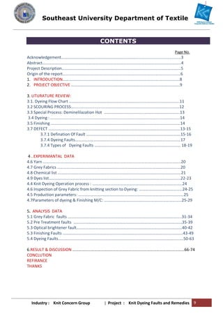 Knit dyeing faults and remedies | PDF