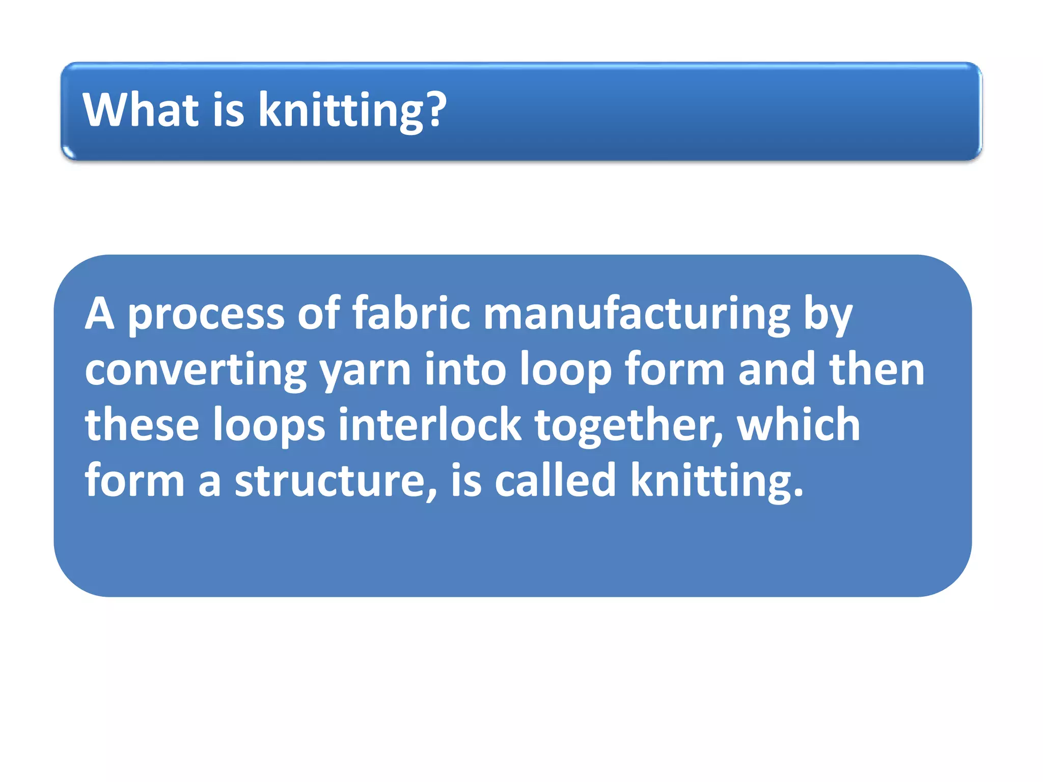 Knit febric classification | PPTX