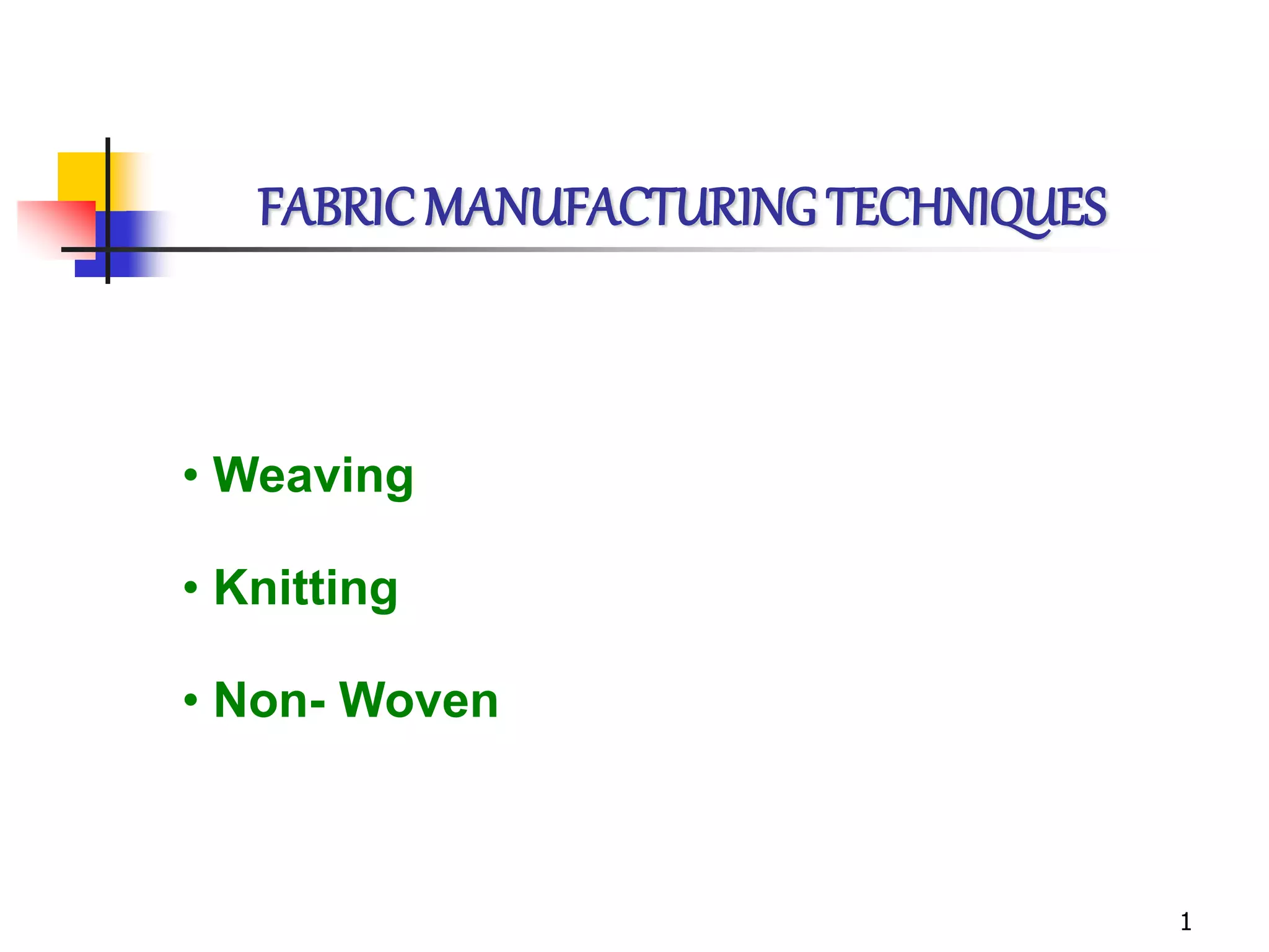Knitting process and its Types | PPT