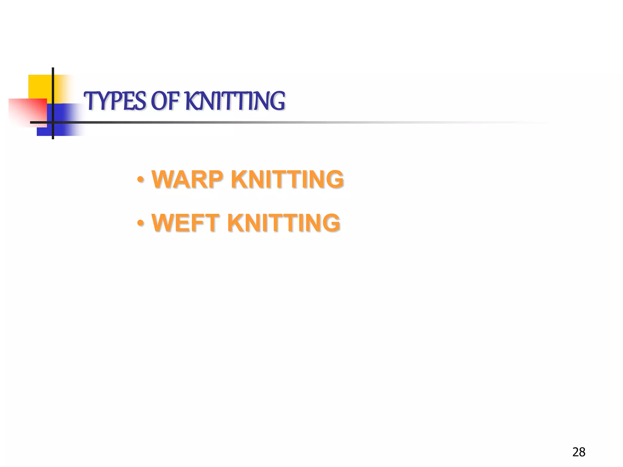 Knitting process and its Types | PPT