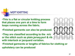 Knitting process and its Types | PPT