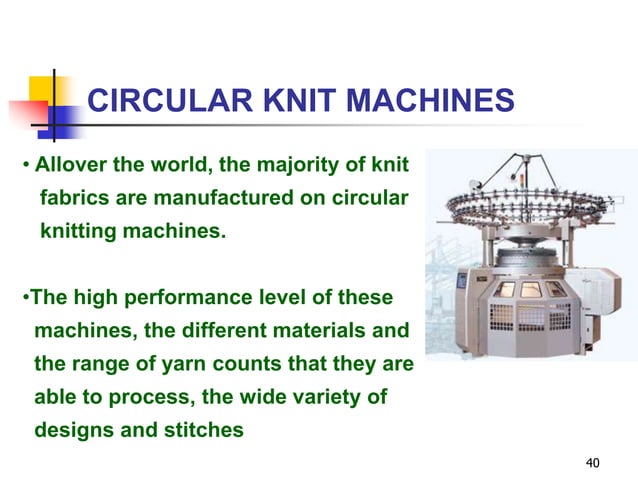Knitting process and its Types | PPT | Women\'s Outerwear | Women\'s ...
