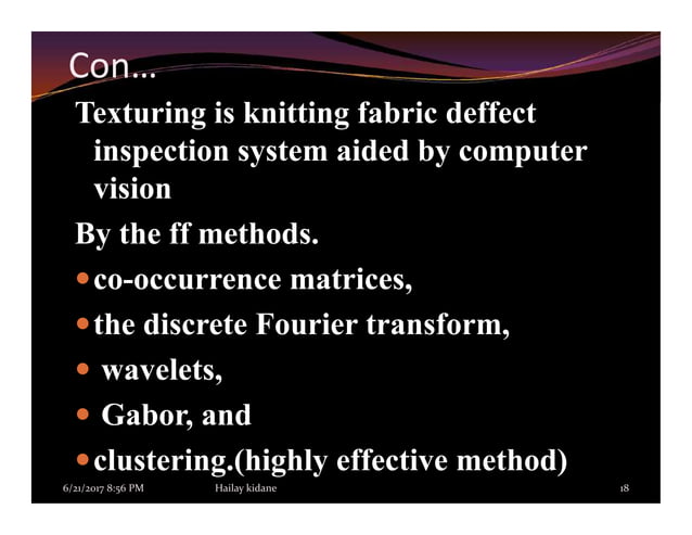 Knitted fabric defects by Hailay | PDF | Needlework | Arts and Crafts