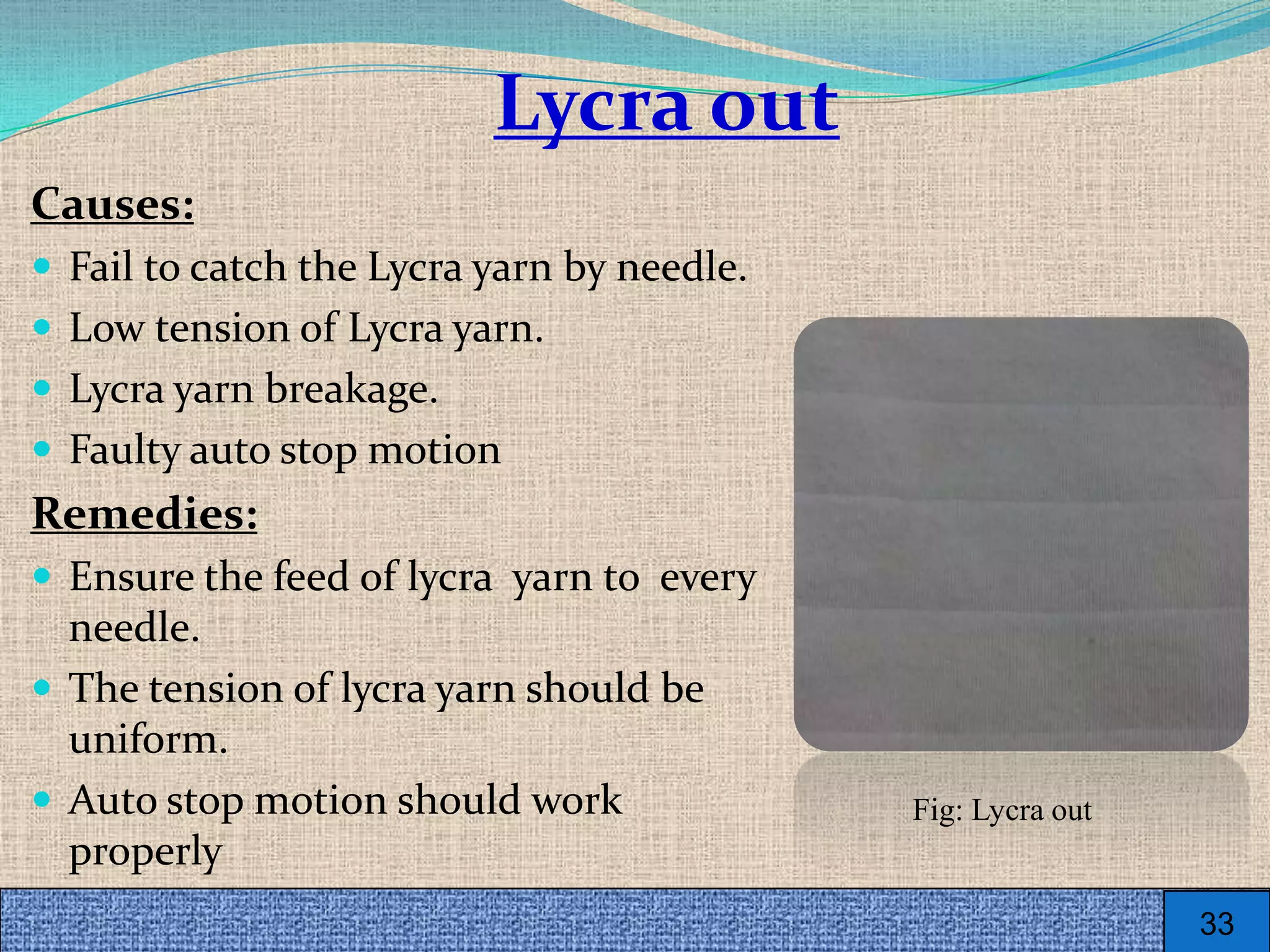 Knitted fabric faults and their remedies | PPT