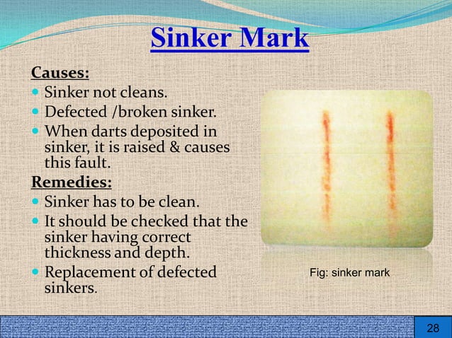 Knitted fabric faults and their remedies | PPT | Needlework | Arts and ...