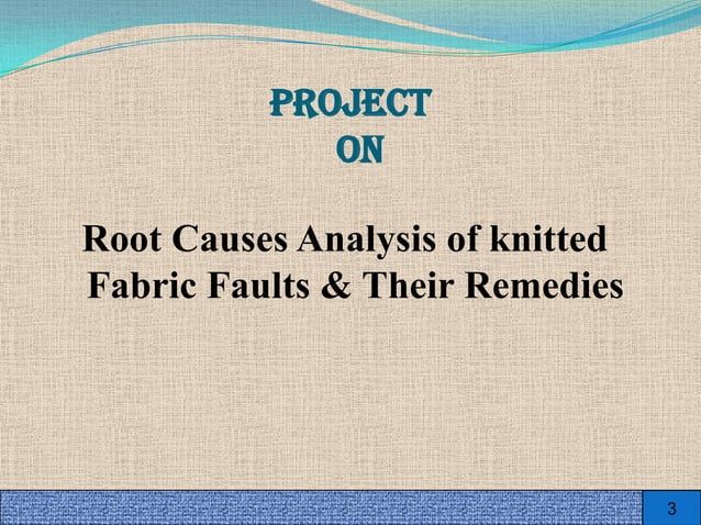 Knitted fabric faults and their remedies | PPT | Needlework | Arts and ...