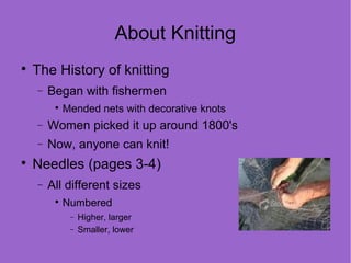 Knitting | PPT