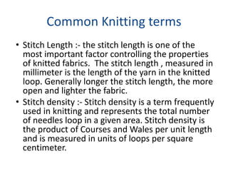 Knitting | PPTX