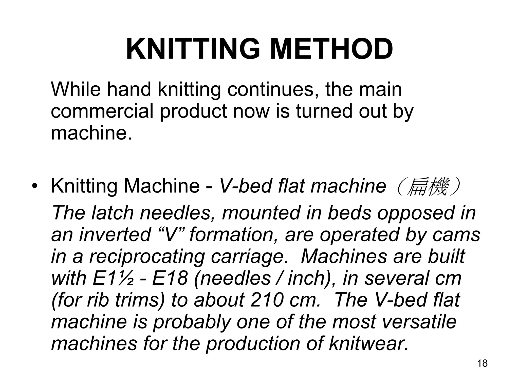 introduction to knitting technology and types of knit.ppt