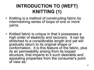 introduction to knitting technology and types of knit.ppt