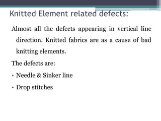 Knitting and defects | PPTX
