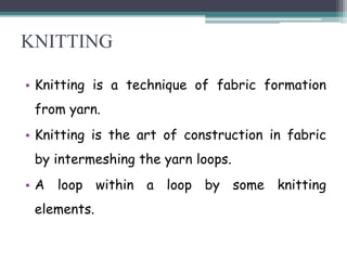 Knitting and defects | PPTX