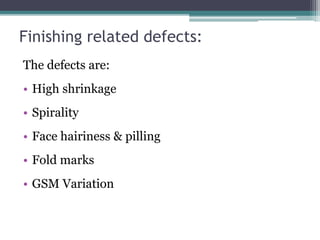Knitting and defects | PPTX