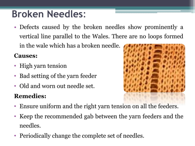 Knitting and defects | PPTX