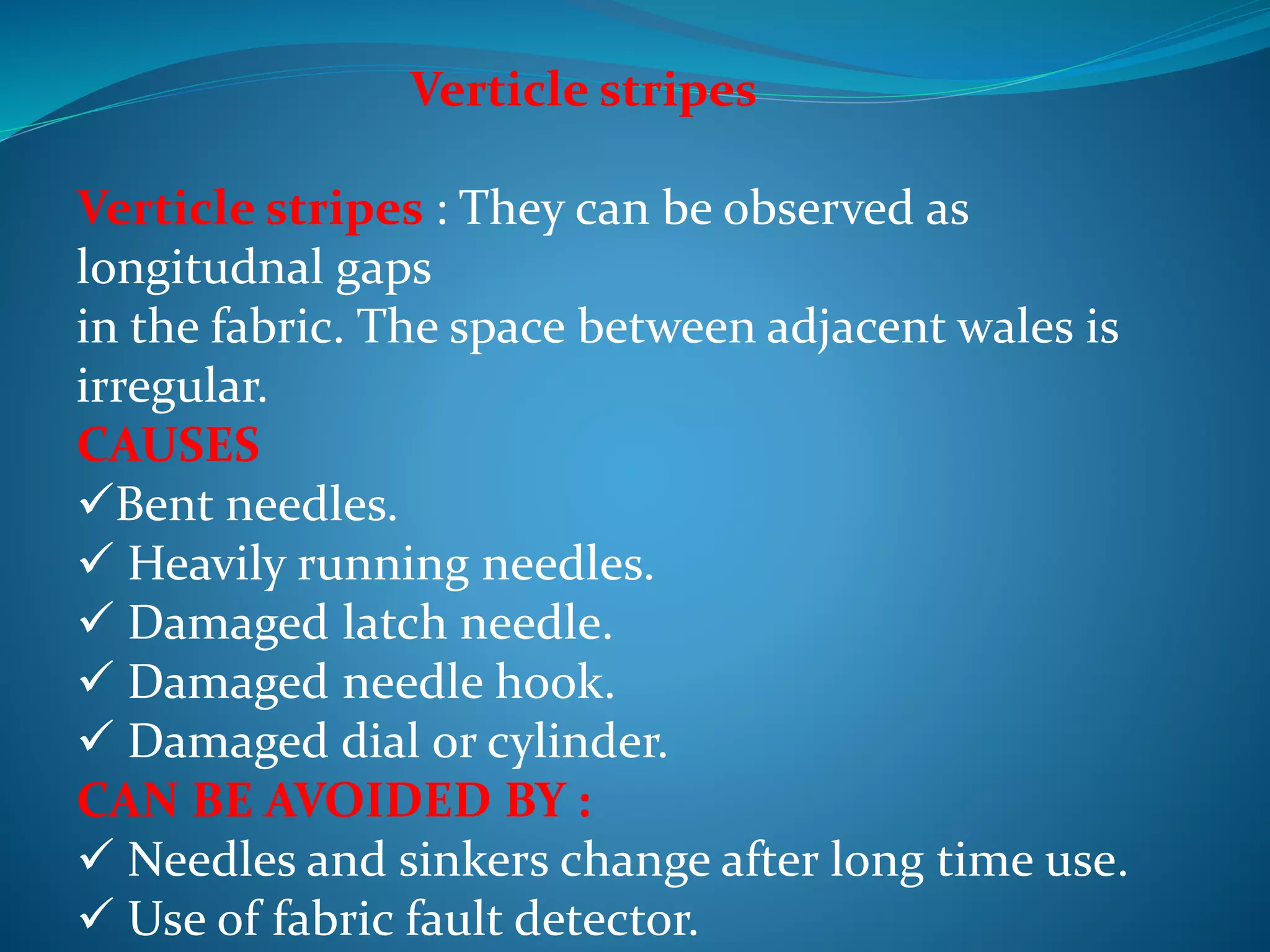 Knitting defects | PPTX