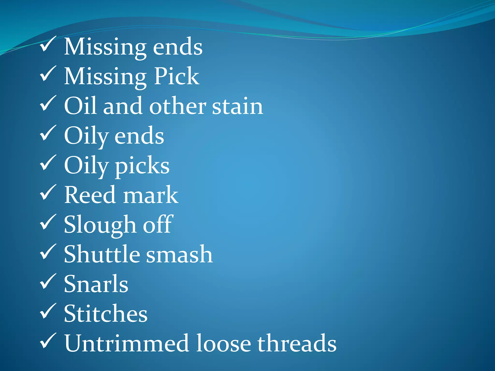 Knitting defects | PPTX