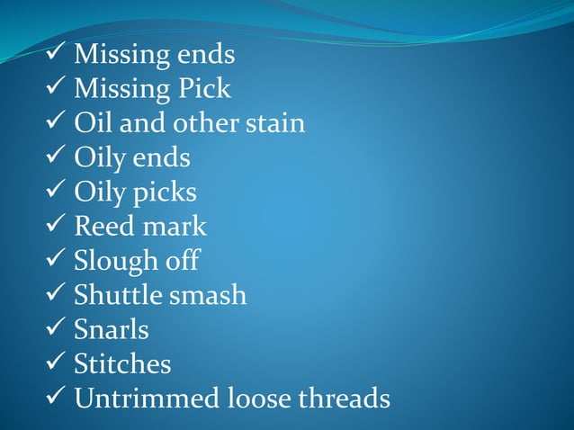 Knitting defects | PPTX