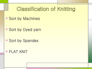 Knitting(english) | PPT