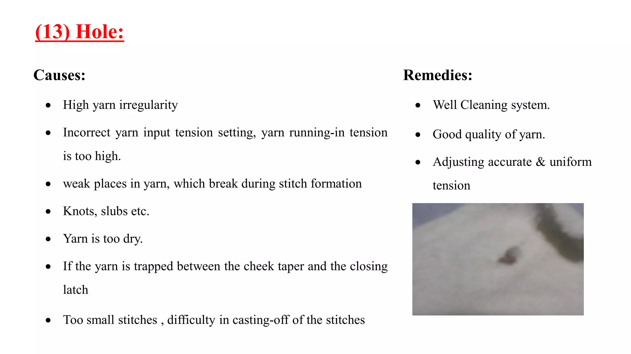 Knitting Faults and Remedies | PDF