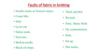 Knitting Faults and Remedies | PPT