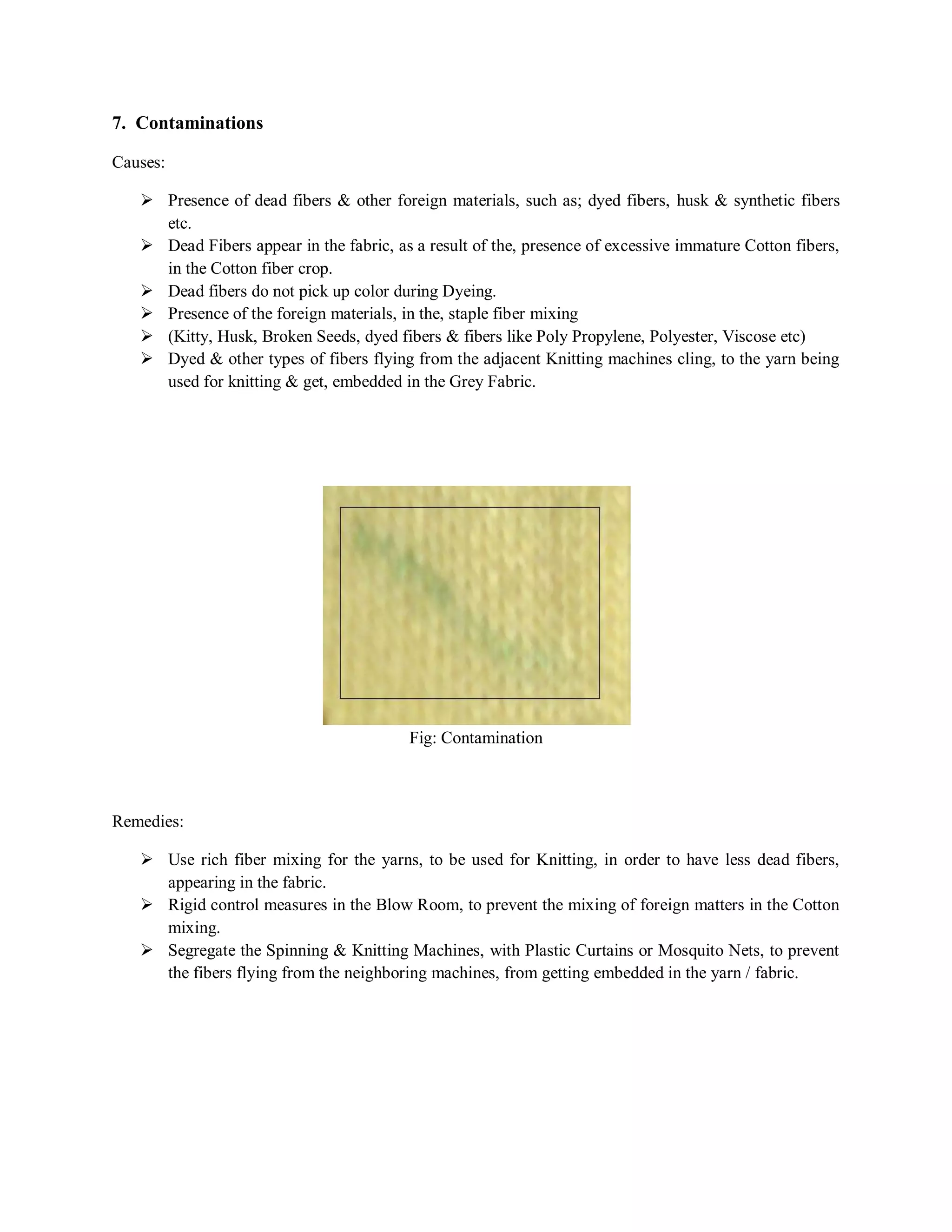 Study on Different Types of Knitting Faults, Causes and Remedies of ...
