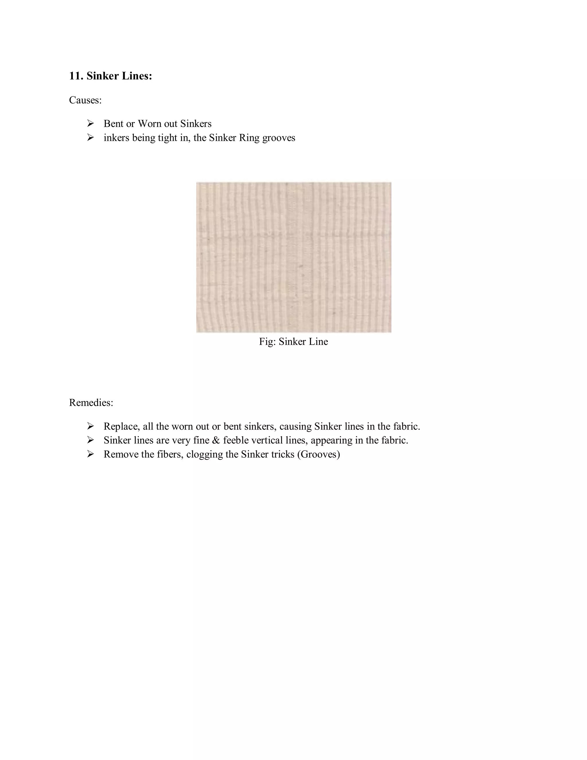 Study on Different Types of Knitting Faults, Causes and Remedies of ...