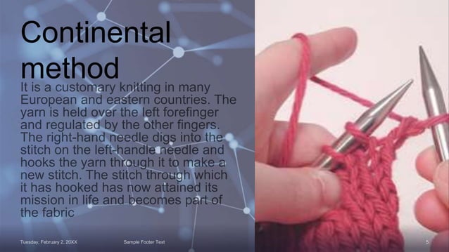 knitting ppt.pptx | Needlework | Arts and Crafts