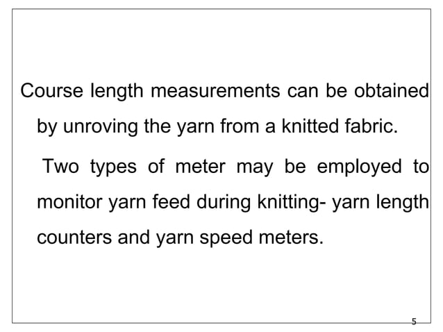Knitting science | PPTX