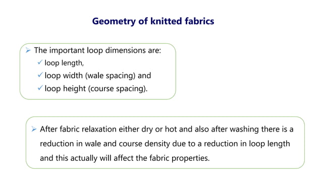 knittted fabric gometry1.ppt document pdf | PPT