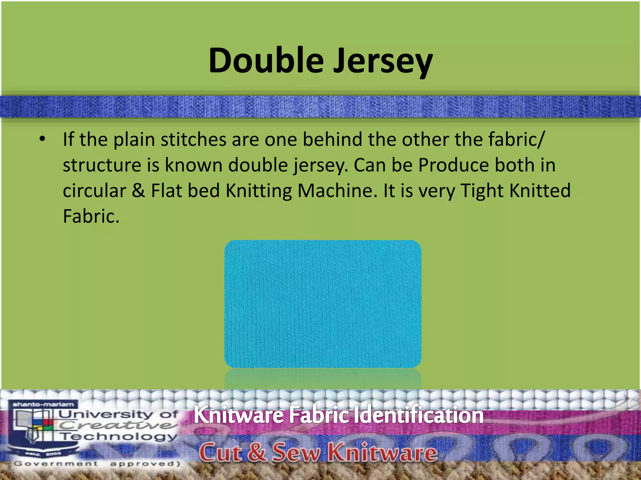 Knitware fabric identification | PPT