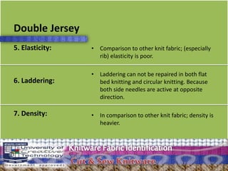 Knitware fabric identification | PPT