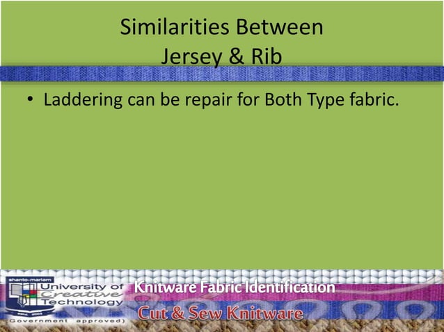 Knitware fabric identification | PPT