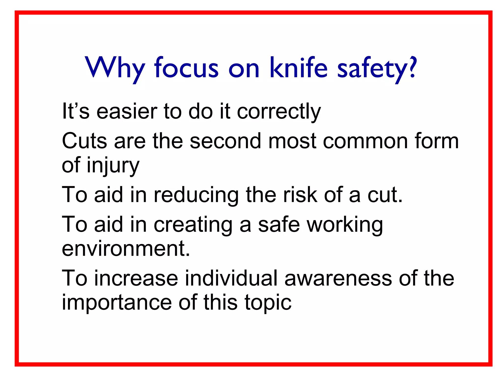 Knives Safety from ESS on HSE.GOV.UK