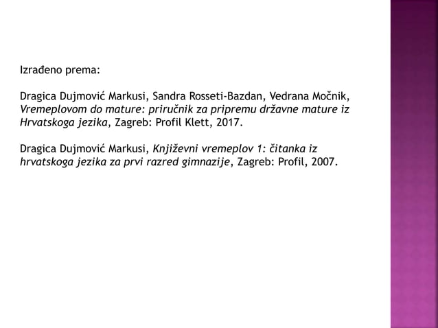 Književni rod, književna vrsta | PPTX