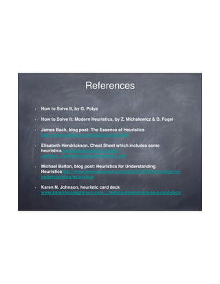 Karen N. Johnson - software testing heuristics & mnemonics | PDF