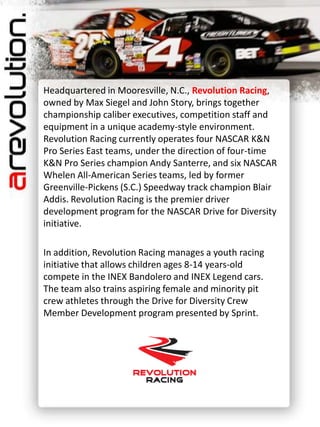 Revolution Racing K&N Media Kit | PDF
